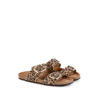 Geox Mules imprim&eacute; l&eacute;opard en cuir