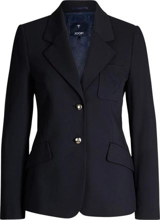 Joop Femme, Vestes, Bleu, Taille: 42 FR Veste blazer avec logo brod&eacute; sur la poche