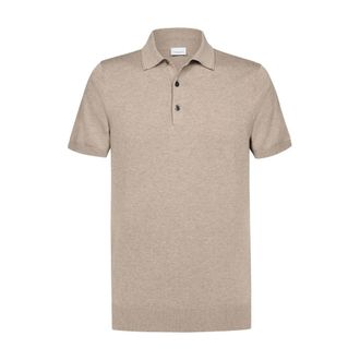 Profuomo Polo SS - - Tops - Herren - Beige - XL