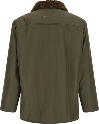 Maison Margiela Shearling Collar Parka - Olive Green