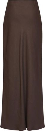 Brunello Cucinelli Femme, Jupes, Brun, Taille: 42 FR Fluid Bias-Cut Skirt