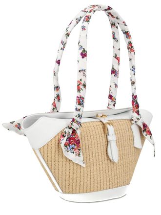 Dolce & Gabbana Womens Capri Bag White Viscose Shoulder