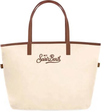 MC2 Saint Barth Femme, Sacs, Beige, Taille: ONE Size City Bag Nylon