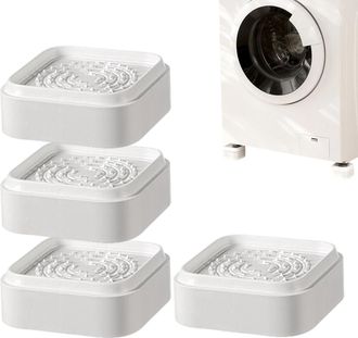 Generic Möbelerhöhungsset - 4er-Pack stapelbare quadratische Hebeblöcke, langlebige Höhenverlängerer | Starker Möbelheber für Waschmaschine, Sofa, Couch, Kühl