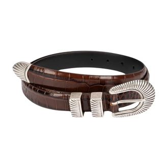 Barena Ceinture Croco - Femme - Accessoires - Brun - Taille: M