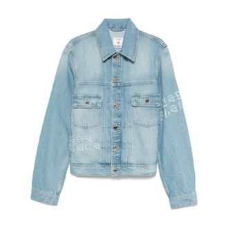 Casablanca Graffiti Denim Jacke - - Jackets - Herren - Blau - L