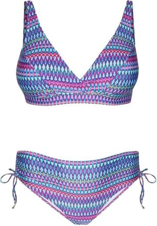 Fiorella Rubino Femme, Maillots de bain, Violet, Taille: 42 FR Bikini imprim&eacute; &agrave; nouer