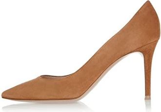 EDEFS Escarpins Femme - Chaussures &agrave; Talons Hauts - Bout Pointu ferm&eacute; - Classique Bureau Soiree - Brown - Taille EU39