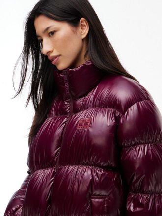 Tommy Jeans Steppjacke TJW HIGH NECK SHINY PUFFER DOWN Kunstfaser