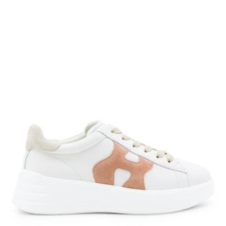 Hogan Low-Top Sneaker - White Leather Sneakers With Suede Accent - Gr. 36,5 (EU) - in Wei&szlig; - f&uuml;r Damen