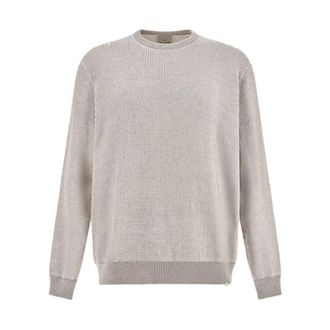 Paul & Shark Homme, Pulls, Beige, Taille: XL Pull Ras du Cou en Maille C&ocirc;tel&eacute;e