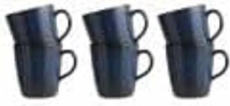 Aida RAW Becher mit Handle, 35 cl, 4 Stück, Midnight Blue