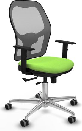 Piqueras y Crespo Schreibtischstuhl mit Armen Jorquera, h&ouml;henverstellbare Lendenwirbelst&uuml;tze, ausgestattet mit Syncro/Traslack und eingespritztem Schaum. Mit Rollen von