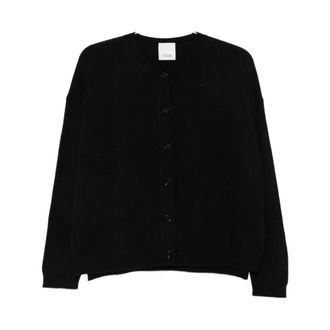 Allude Cardigan mit Kn&ouml;pfen - - Knitwear - Damen - Schwarzk - S