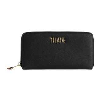 Alviero Martini 1A Classe Femme, Accessoires, Noir, Taille: ONE Size Portefeuille Noir Ziparound Geo Classic