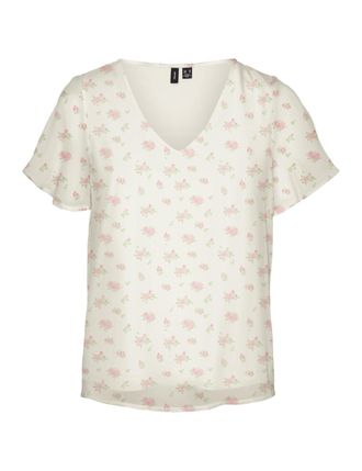 Vero Moda Vmsmilla Ss V-Neck Top WVN Ga