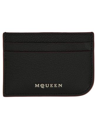 Alexander McQueen Domesticated Calf Leather Card Case - Black