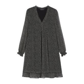 Pennyblack Georgette A-Linie Kleid Rio Stil - - Dresses - Damen - Schwarzk - XS