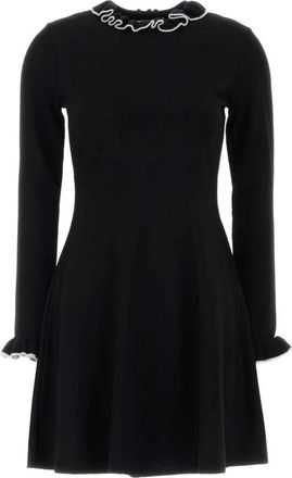 Valentino Garavani Femme, Robes, Noir, Taille: 42 FR Knitted Dress