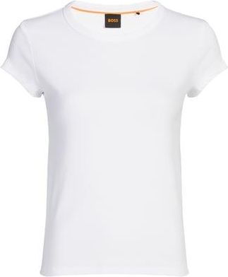 HUGO BOSS T-shirt &agrave; col rond en coton m&eacute;lang&eacute;