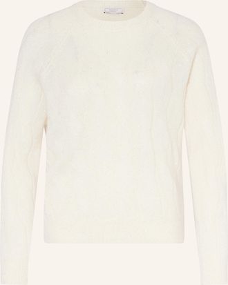 PESERICO Peserico Pullover Mit Alpaka Und Pailletten weiss