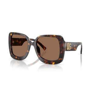 Dolce & Gabbana Eckige Sonnenbrille - - Accessories - Damen - Braun - 55 MM
