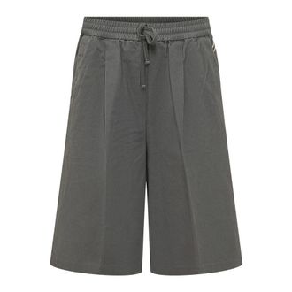 Fear of God Homme, Shorts, Gris, Taille: XS Short en serge de coton d&eacute;contract&eacute; &agrave; cordon de serrage