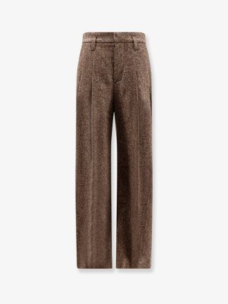 Brunello Cucinelli M&eacute;lange wool blend trousers - BRUNELLO CUCINELLI - gender_Woman