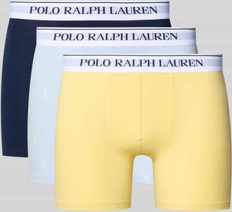 Ralph Lauren Boxershorts mit elastischem Logo-Bund im 3er-Pack