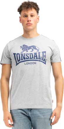 Lonsdale Herren T-Shirt Normale Passform HENCONNER Marl Grey/Navy XXL