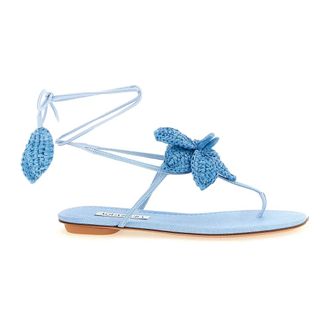 Aquazzura Femme, Chaussures, Bleu, Taille: 37 EU Calypso Sandal
