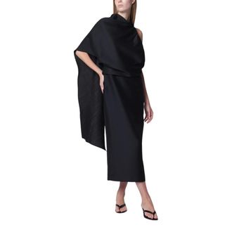 R&oacute;he Femme, Robes, Noir, Taille: 38 FR Robe &agrave; dos nu drap&eacute;e