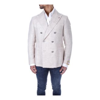 Tagliatore Montecarlo Blazer - - Suits - Herren - Beige - XL