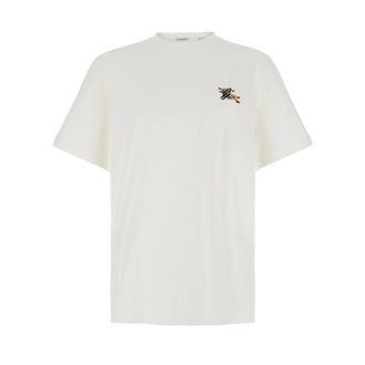 Burberry Homme, Tops, Blanc, Taille: L T-shirt Seth EKD