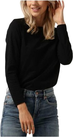 Coster Copenhagen CC Herz Langarm-T-Shirt - - Tops - Damen - Schwarzk - S