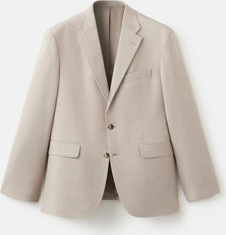Mango Veste costume Mil&aacute;n slim-fit beige - Homme - 46 - MANGO MAN