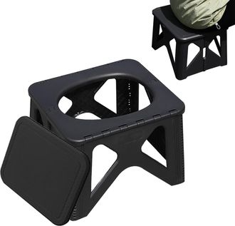 Generic Faltbarer Camping-T&ouml;pfchensitz - Tragbarer Badhocker F&uuml;r Erwachsene, Reisebank Im Freien | F&uuml;r Wandern Mit Kompakter Schlagausr&uuml;stung, Zubeh&ouml;r F&uuml;r