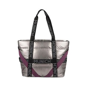 Munich Glossy Shopper Chrome - - Bags - Damen - Grau - ONE SIZE