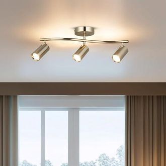 Opviq Antique Lacquer Chandelier, Metal Body, &Oslash;6 cm Cap, 25 cm Height, 3 x GU10 Bulbs Included, Elegant Design for Modern Spaces, IP20 Rated