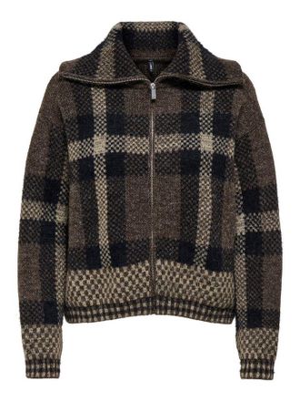 Only Strickjacke ONLMAROON LS ZIP COLLAR CARDIGAN KN