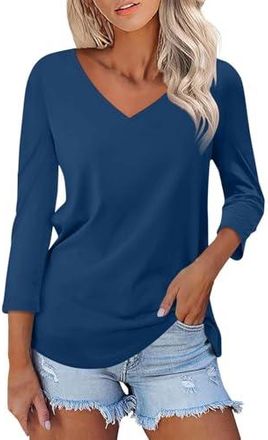 Generic Chemisier Femme Chic et élégant Ensemble Femme Chic Et Elegant Haut Manches Longues Chemise Rouge Hawaïenne A Rayures Original Beige Robe Grande Taill