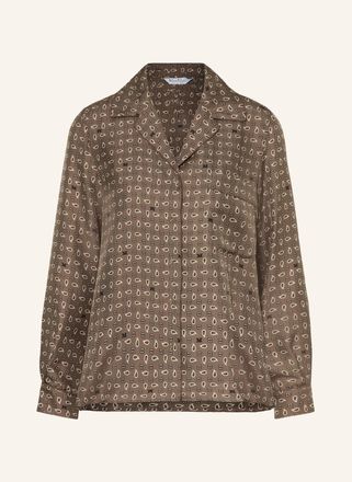 Max Mara Seidenbluse Disco braun