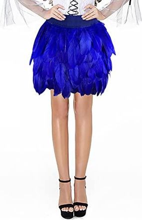 Generic Pliss&eacute;e roulettes Jupe Halloween Carnaval Costume Jupes de f&ecirc;te &eacute;lastique Petticoat en Tulle Taille &Eacute;lastique Scintillante Costume de Carnaval Habille