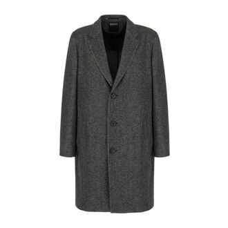 Ermenegildo Zegna Einreiher-Mantel - - Coats - Herren - Grau - XL