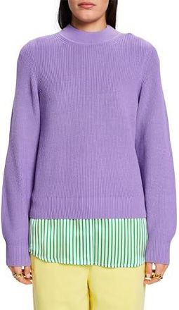 Esprit 103EE1I342 Pull-Over, 560/LILAC, XL Femme