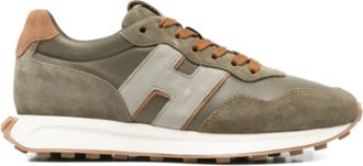 Hogan Homme, Chaussures, Vert, Taille: 44 1/2 EU H601 Baskets