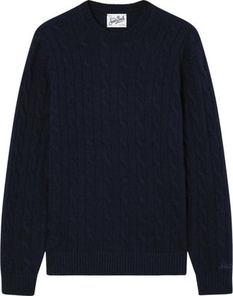 Saint Barth Pull Regent &agrave; col rond - Homme - Pulls - Bleu - Taille: L