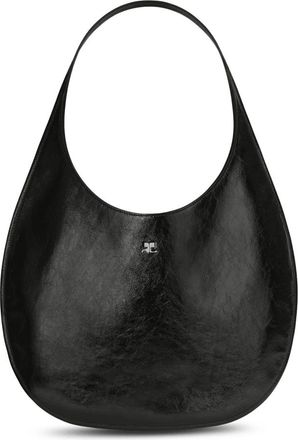 Courr&egrave;ges Femme, Sacs, Noir, Taille: ONE Size Flat Naplack Tote