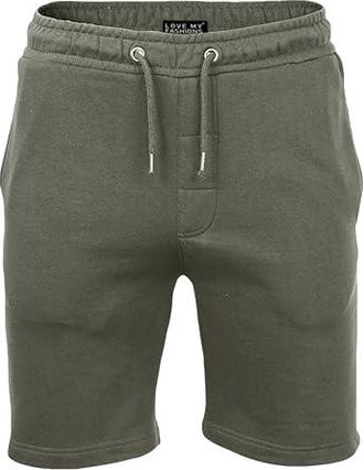 Love my Fashions Short de course &agrave; pied en polaire pour homme, kaki, 5XL