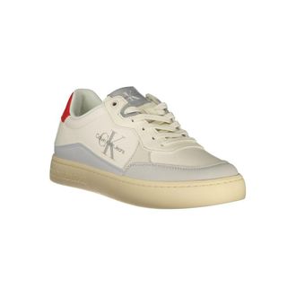 Calvin Klein Contrast-Detail Low-Top Sneaker - White